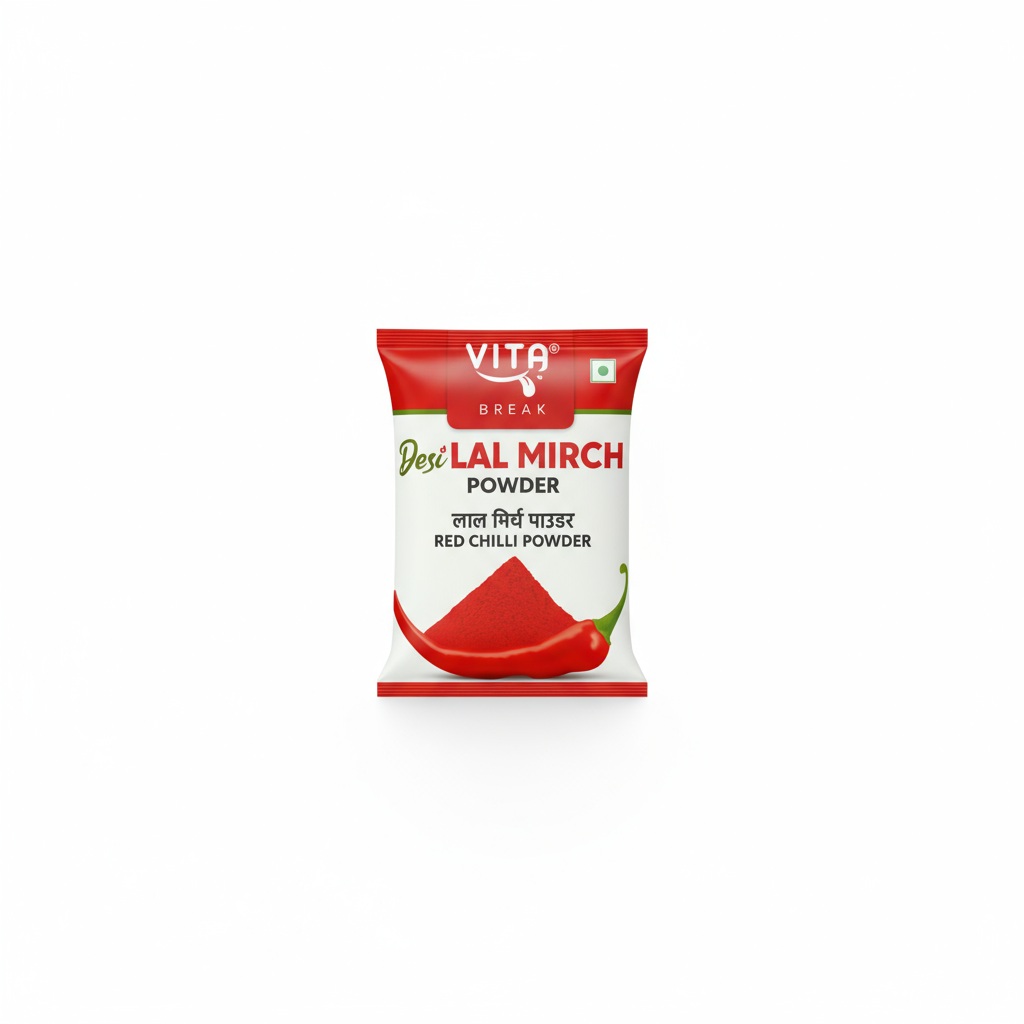 Vita Break Red Chilli Powder 8g | Mini Pack | Pure Indian Spice